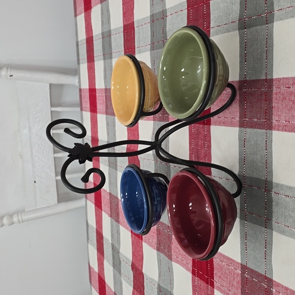 Longaberger | Dining | Longaberger Pottery Usa Set Of 4 Condiment Bowls ...